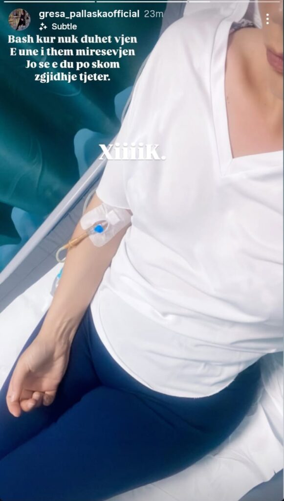 Hospitalizohet aktorja Gresa Pallaska - Privebruto